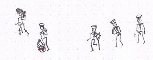 Reducing the sailors to stick figures, for comparison - FPN Image ...