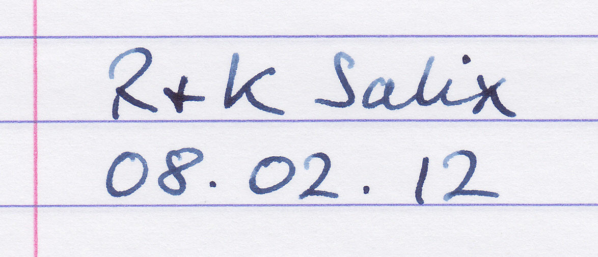 Rohrer And Klingner Salix - Ink Comparisons - The Fountain Pen Network