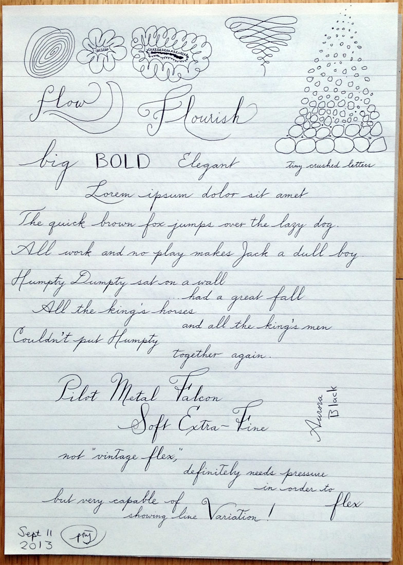 Pilot Falcon Soft Fine Surprises... - Calligraphy Discussions - The ...
