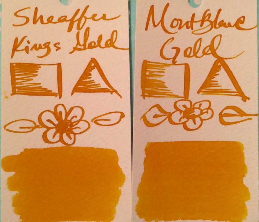 Montblanc Golden Yellow - Ink Reviews - The Fountain Pen Network