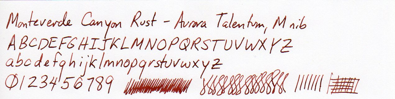 Ink Review: Monteverde Canyon Rust - Ink Reviews - The Fountain Pen Network