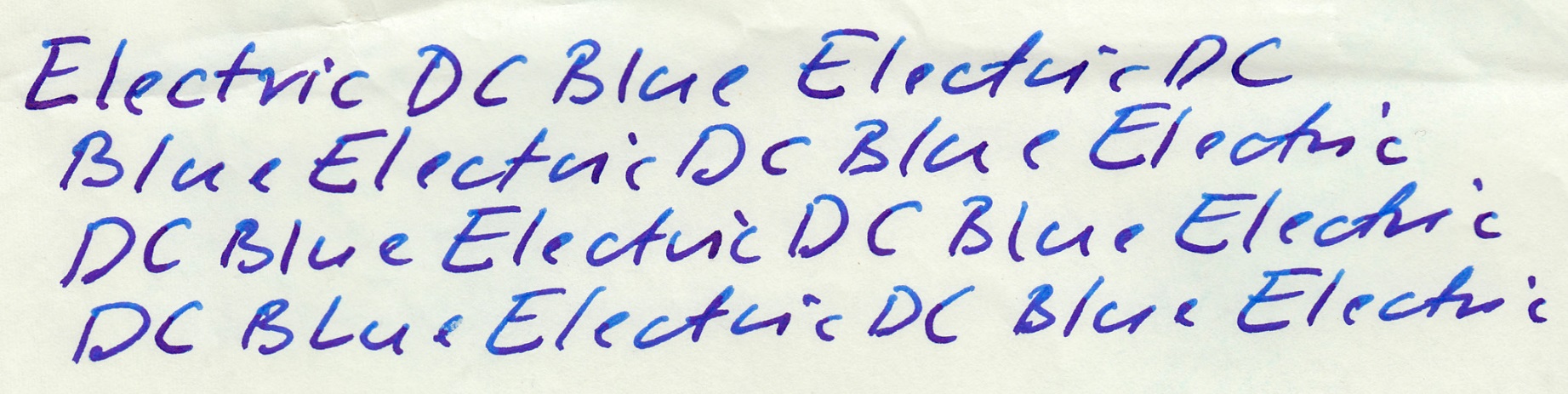 Private Reserve Electric Dc Blue - Ink Reviews - The Fountain Pen Network