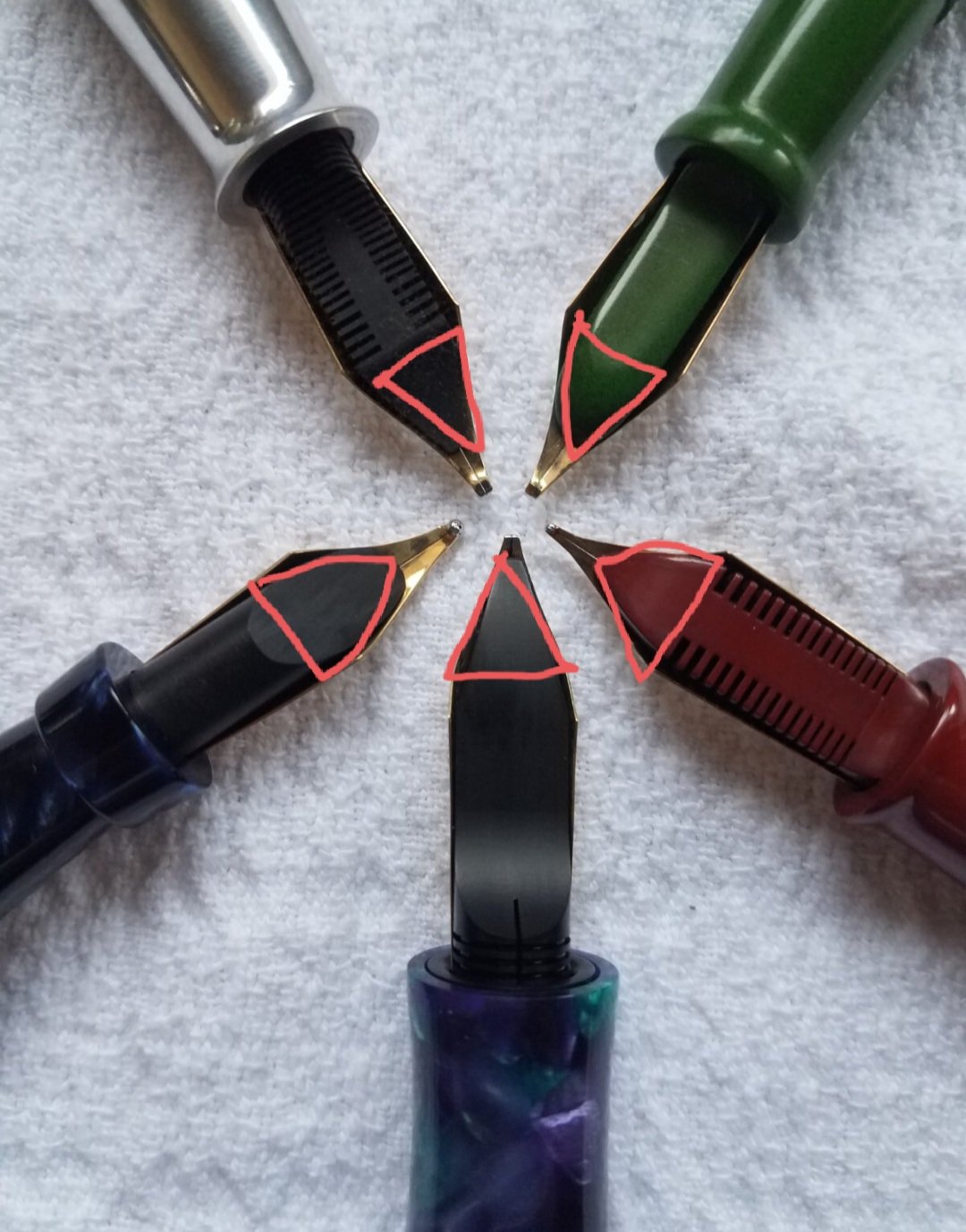 Why is the fountain pen feed pointed ? - Fountain & Dip Pens - First ...