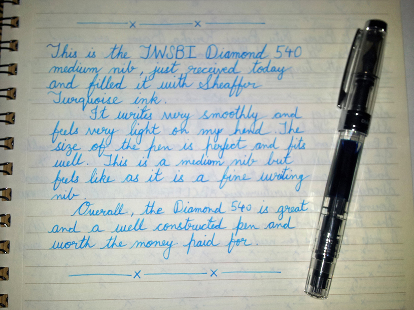 Twsbi Diamond 540 - Fountain Pen Reviews - The Fountain Pen Network